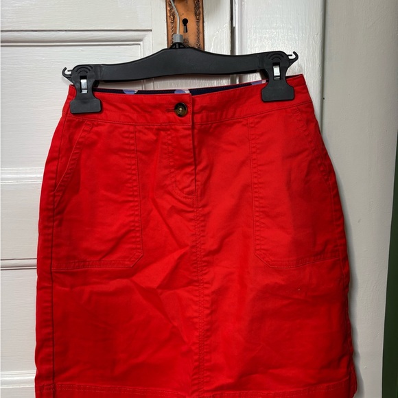 Boden | Skirts | Boden Red Mini Skirt | Poshmark